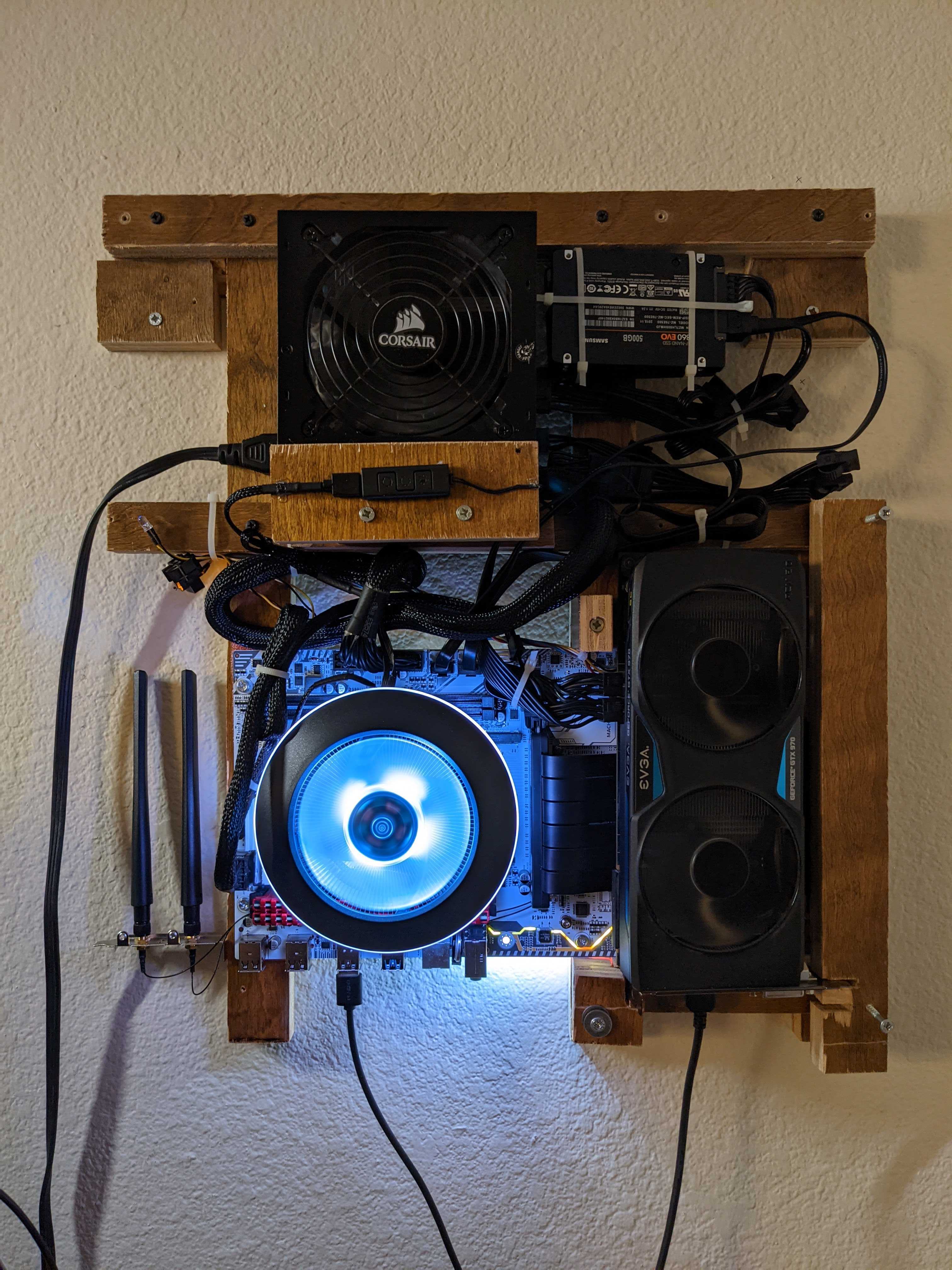 Wall-mounted PC Build | Gregory Kimball